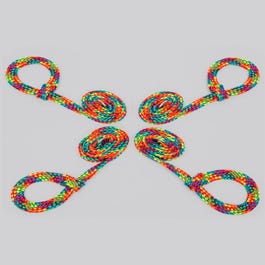 Menottes cordes Rainbow Soft Bondage Boutique